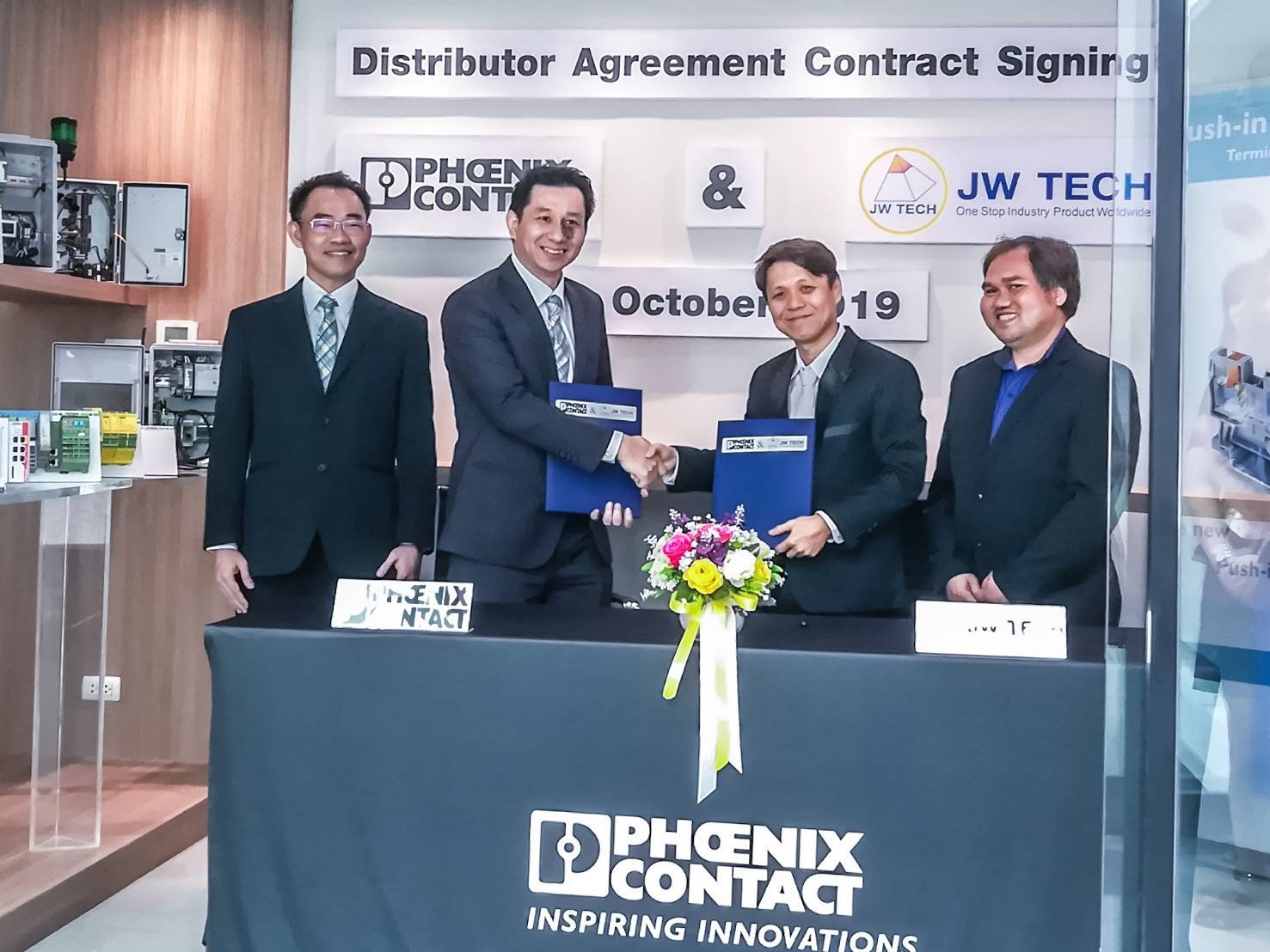 JW TECH เป็นตัวแทนจำหน่ายอย่างเป็นทางการของสินค้า Phoenix Contact
